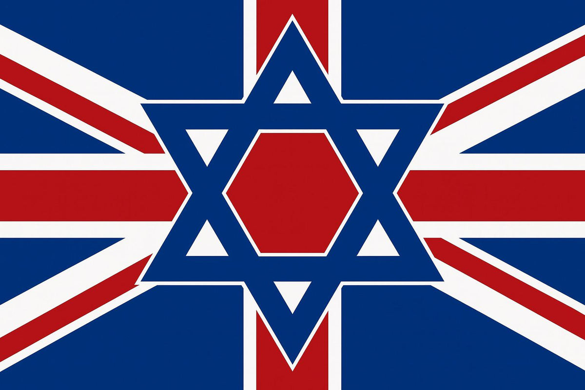 Mixed flag Union Jack and star of David – Stop The Hate Uk